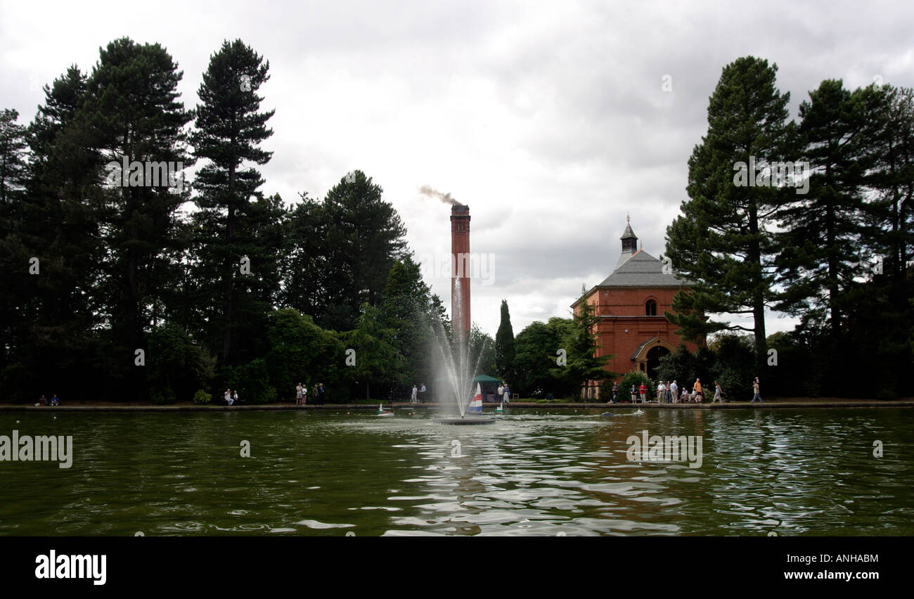 the cooling pond, Papplewick Pumping Station, Nottinghamshire, UK Stock ...