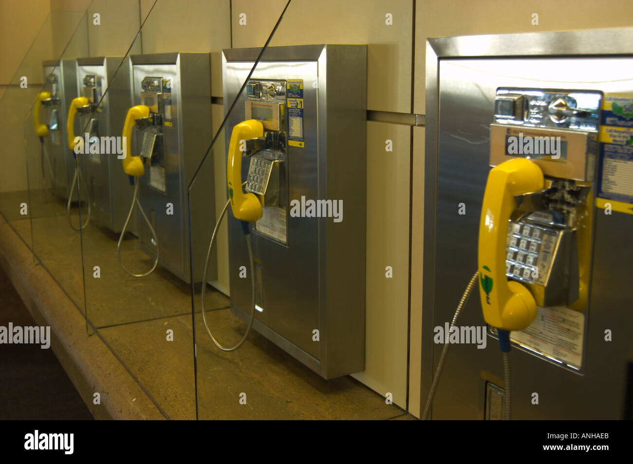 airport terminal phones Stock Photo - Alamy