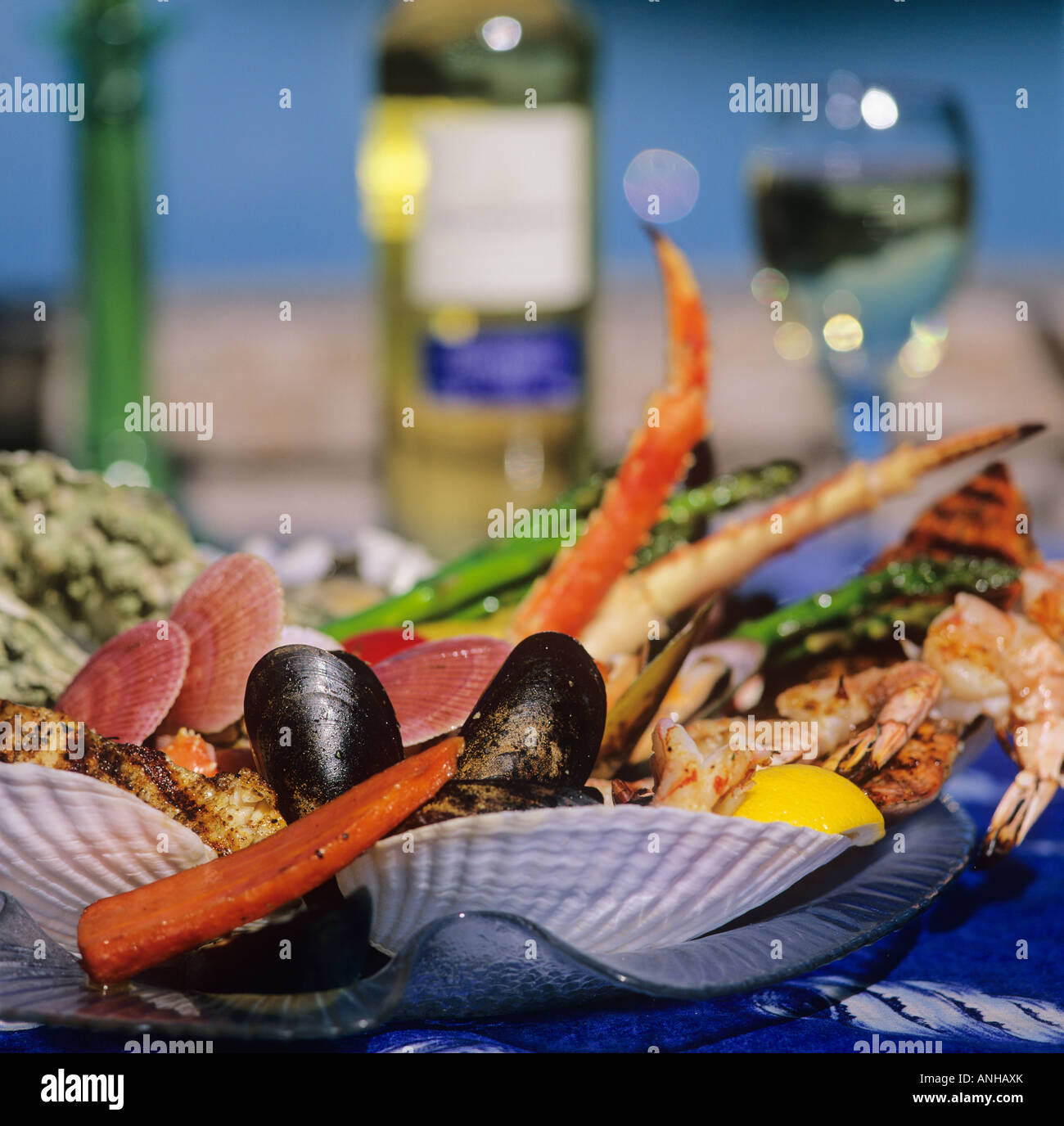 Seafood platter, british columbia, Canada Stock Photo - Alamy