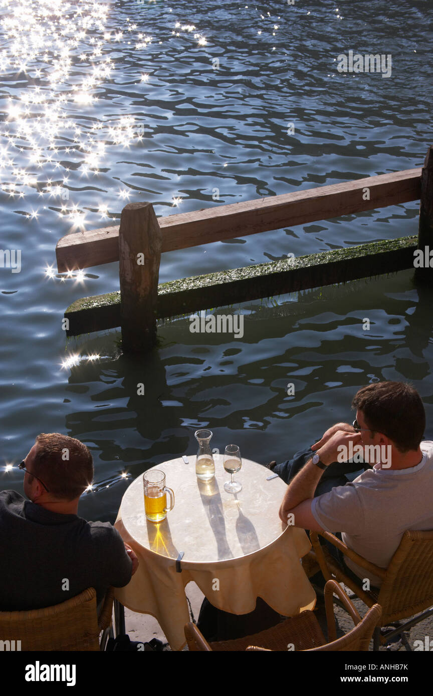 A cafe scene beside the Grand Canal in Venice, Italy Stock Photo - Alamy