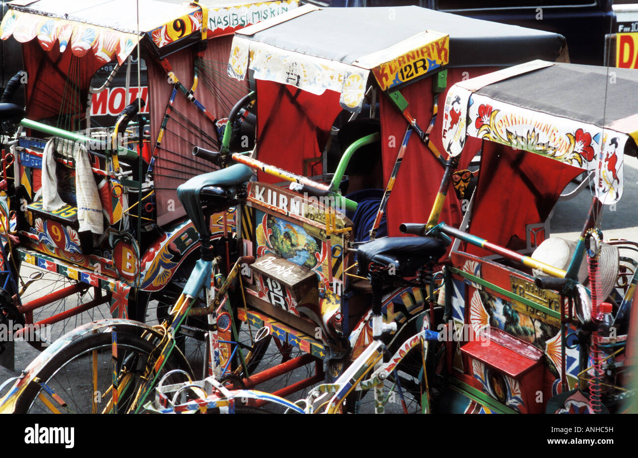 becak, bandung, indonesia Stock Photo - Alamy