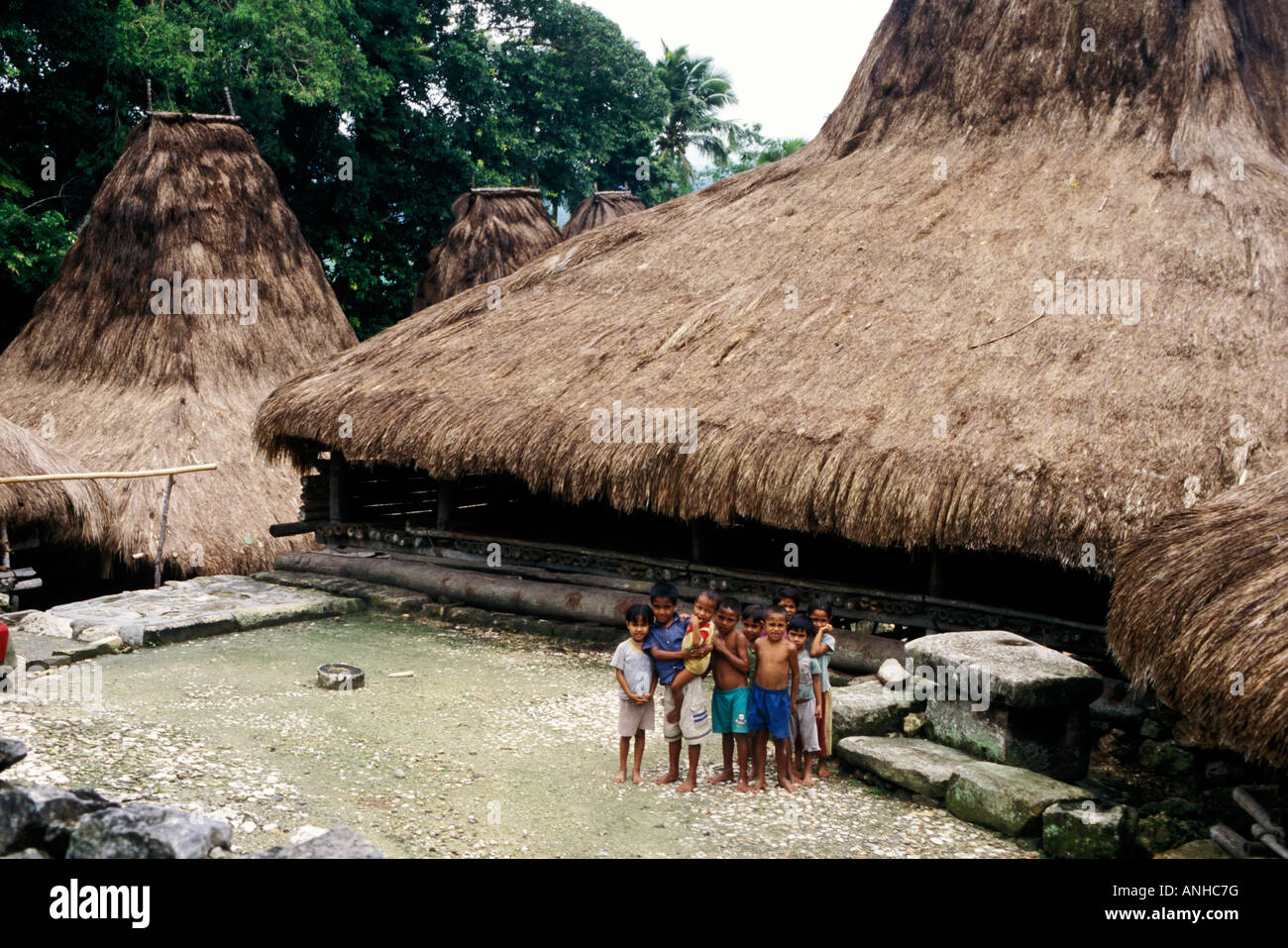 bodo marobo village scene, waikabubak, west sumba, indonesia Stock ...