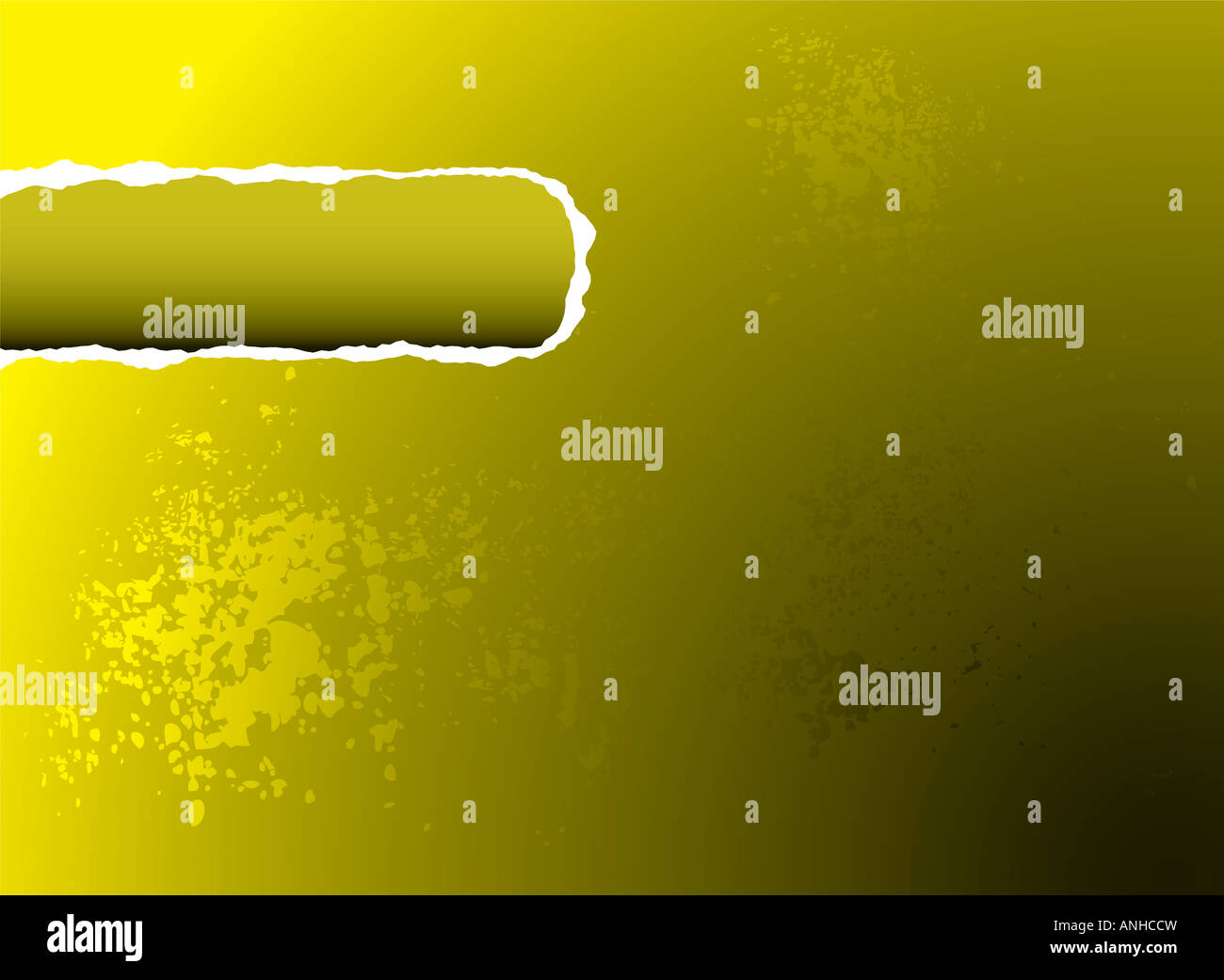 Yellow illustrated background with a rip out of the corner for your own ...