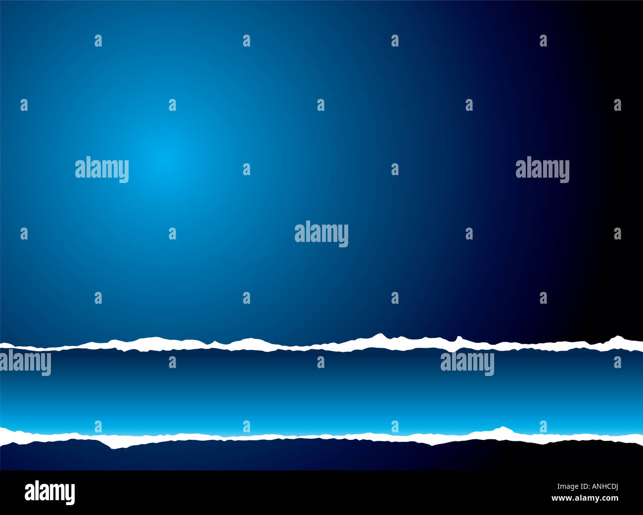 Ripped illustrated blue background with room for your own text Stock ...