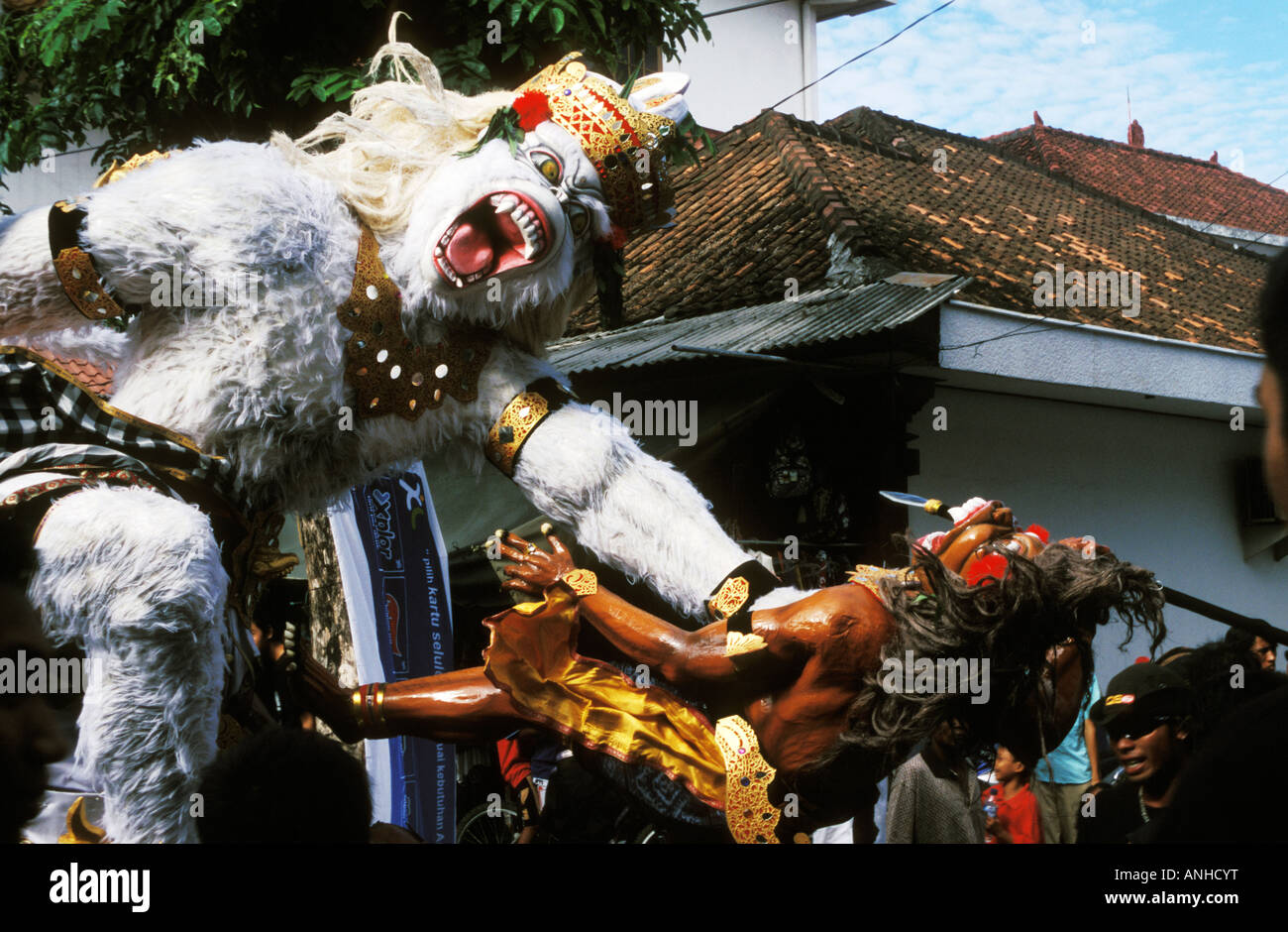 ogoh ogoh monsters at nyepi festival, jl legian, kuta, bali, indonesia ...