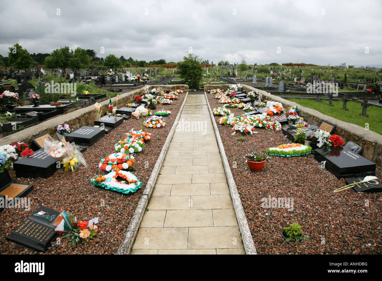 Coiste tour at Milltown cemetery Andersonstown West Belfast Northern ...