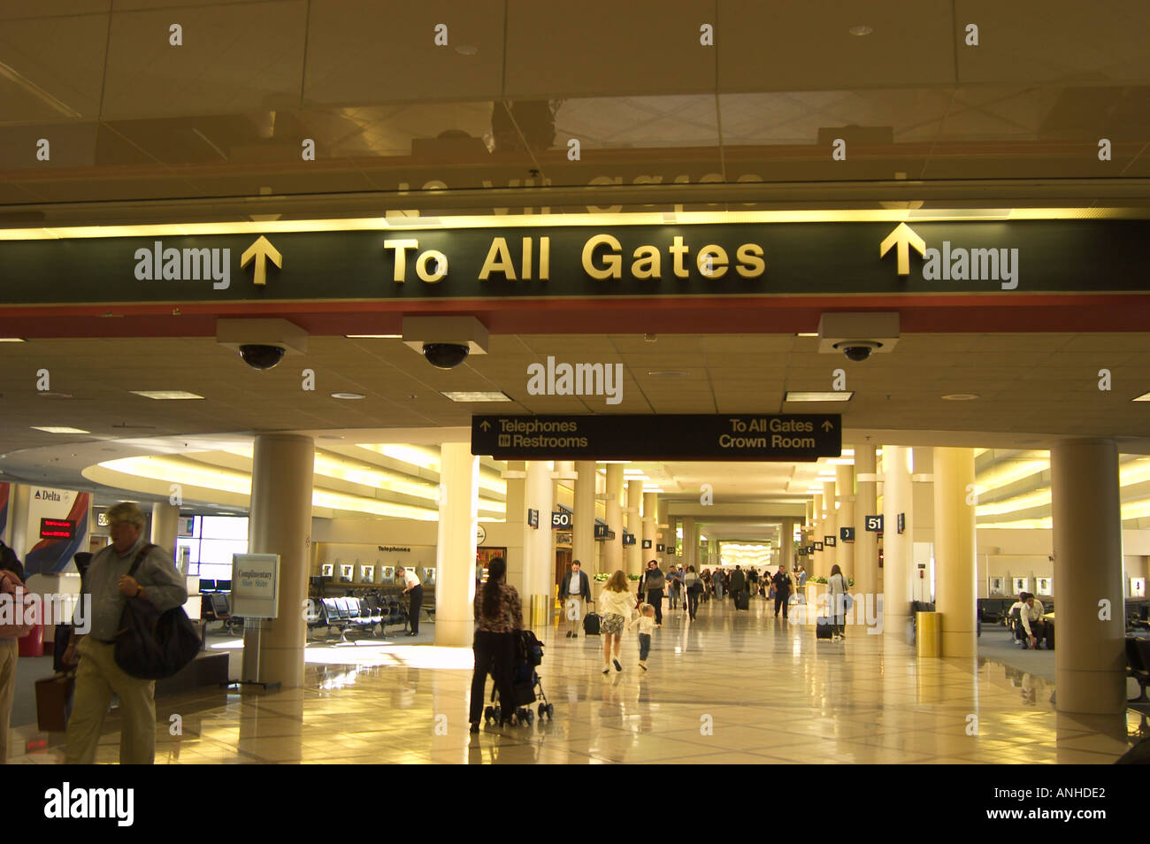 passengers at airport terminal Stock Photo - Alamy