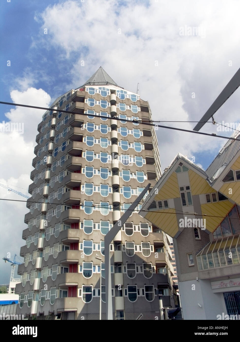 Pencil Building Tree Houses Rotterdam by piet bloom Stock Photo - Alamy