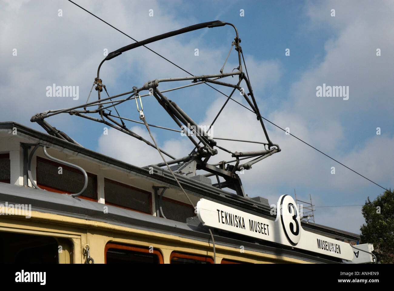 Power collector on train Stock Photo - Alamy