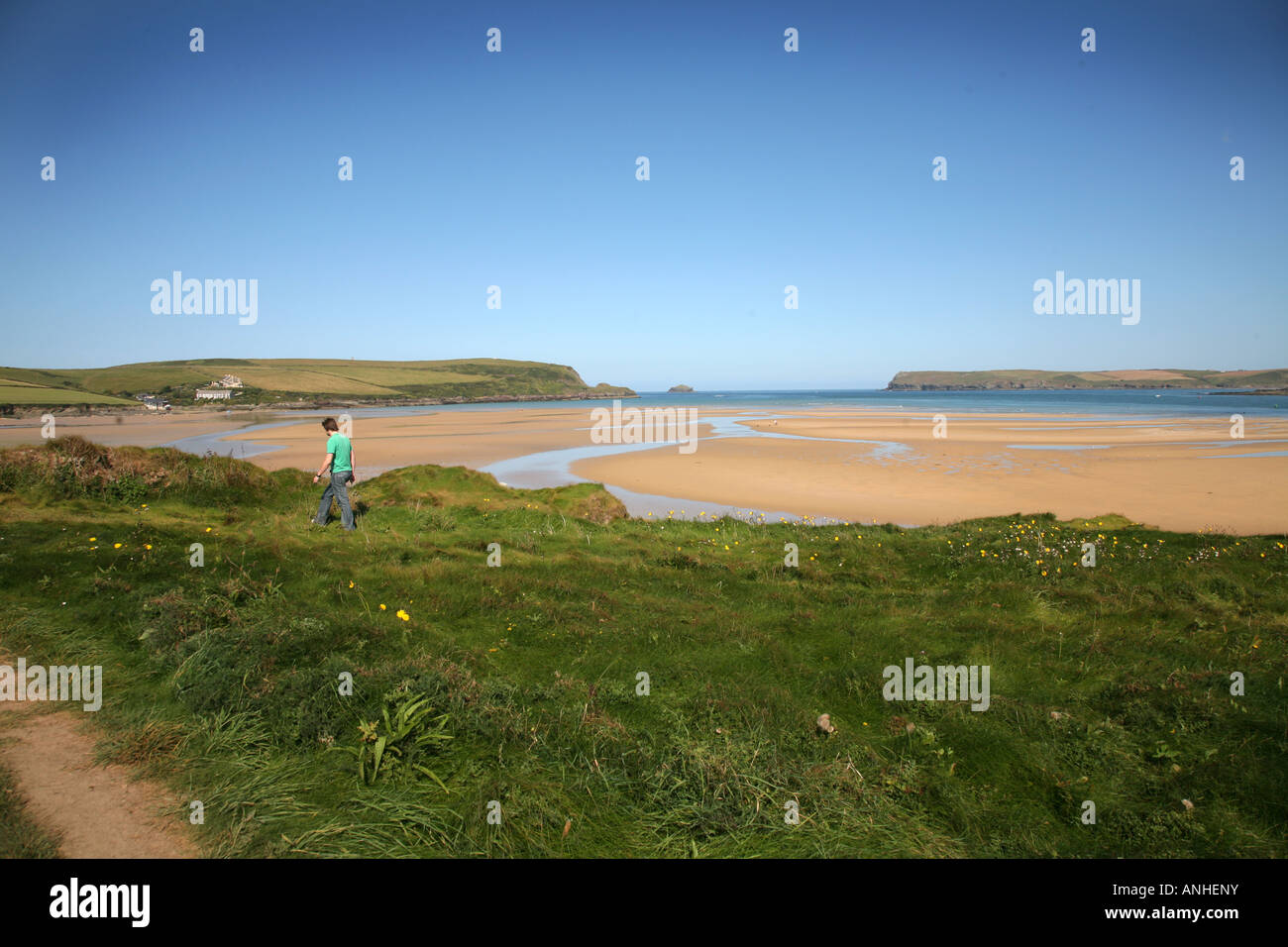 Padstow Beach Cornwall Stock Photo - Alamy