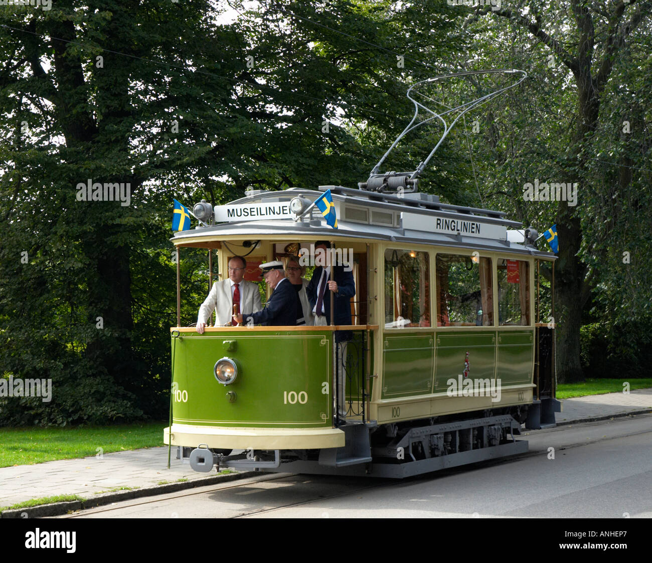 Tram MSS nb 100 from 1906 made by Kockums Mekaniska Verkstad in Malmö ...