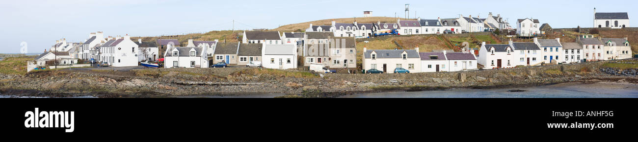 Panorama view of Portenhaven village in Isle of Islay Scotland Stock ...
