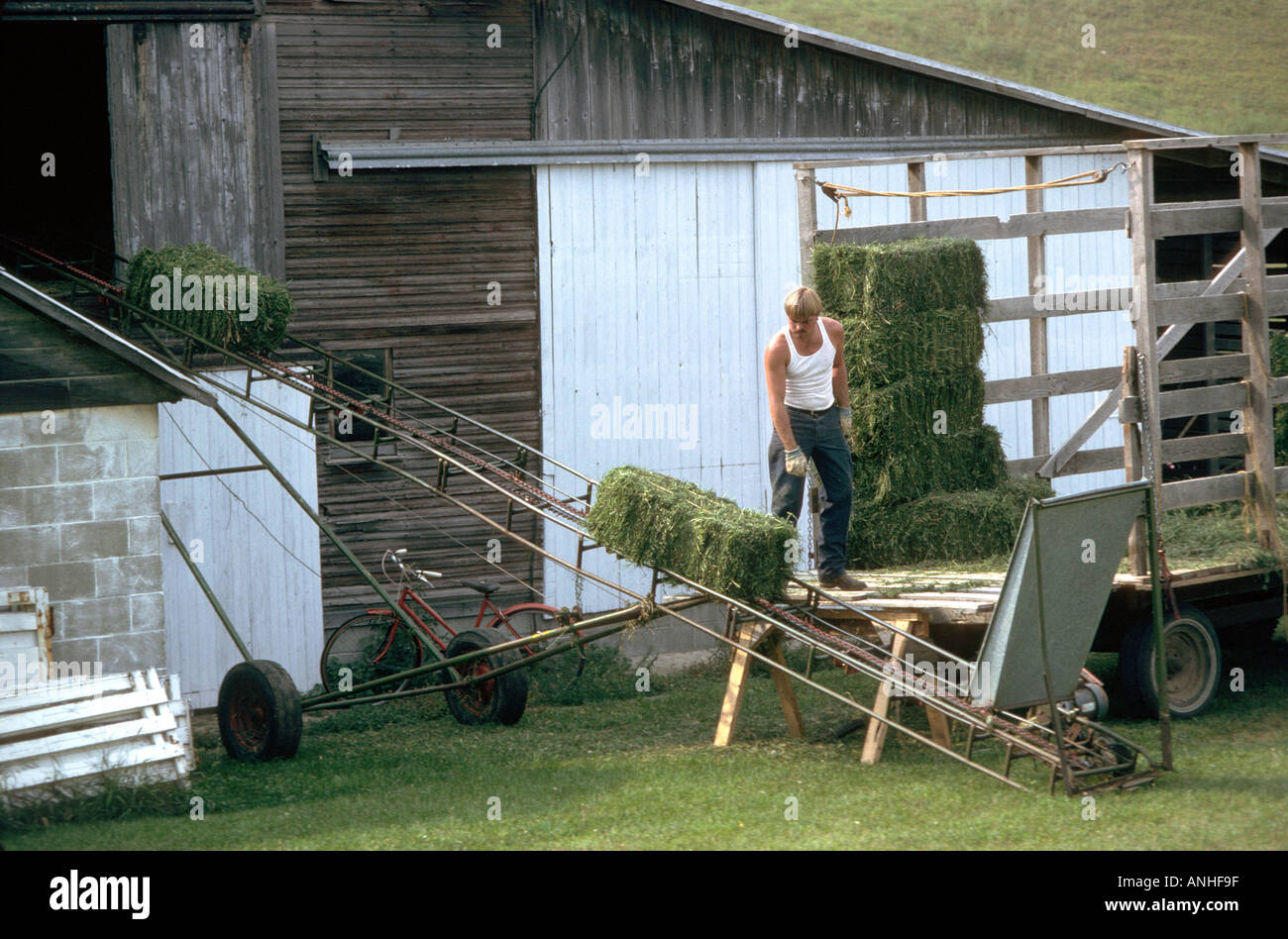 Bailed hay hi-res stock photography and images - Alamy