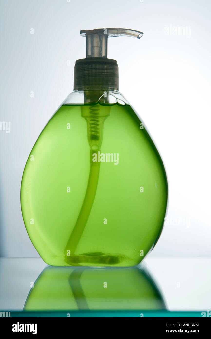 Liquid hand wash backlit Stock Photo - Alamy