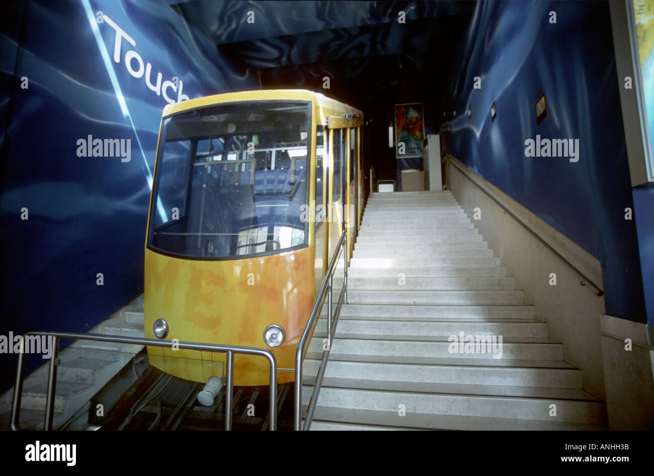 Funicular mount likavitos greece athens cities hi-res stock photography ...