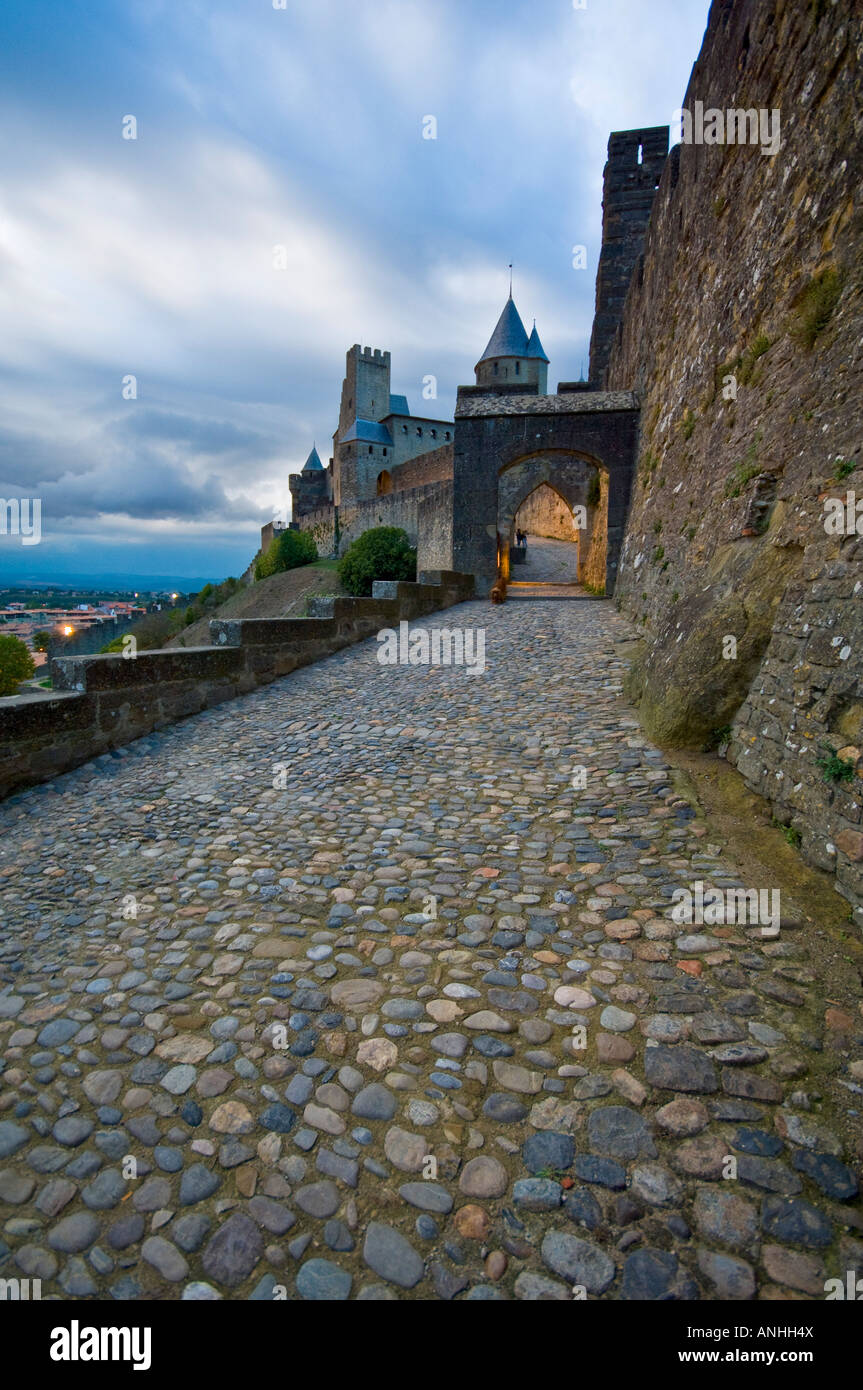 Medieval Citadel Carcassonne Aude Languedoc France Stock Photo - Alamy