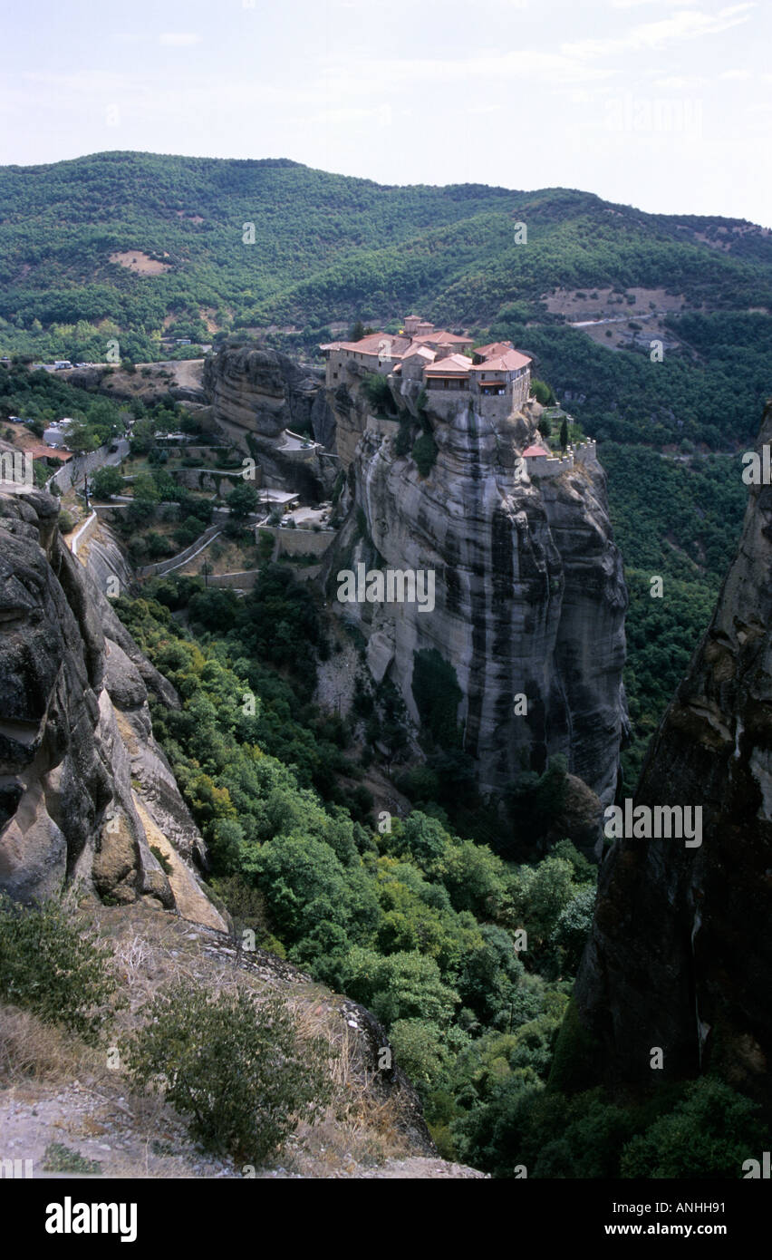 Monasteries of Meteora Thessalia Greek Greece Stock Photo - Alamy