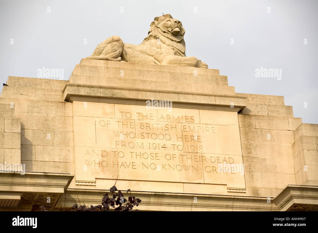 The Menin Gate memorial to the missing in Ypres Belgium Stock Photo - Alamy