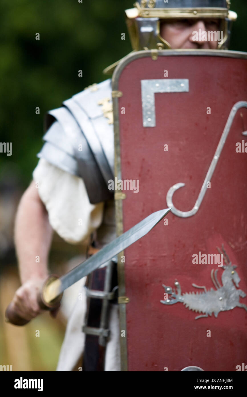 Roman soldier shield hi-res stock photography and images - Alamy