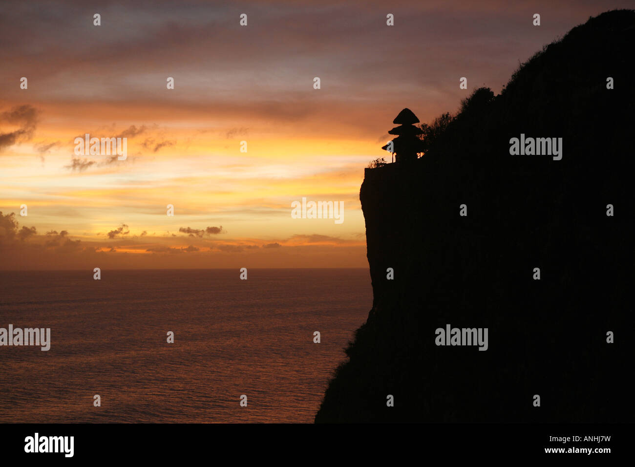 At ulu watu temple at sunset hi-res stock photography and images - Alamy