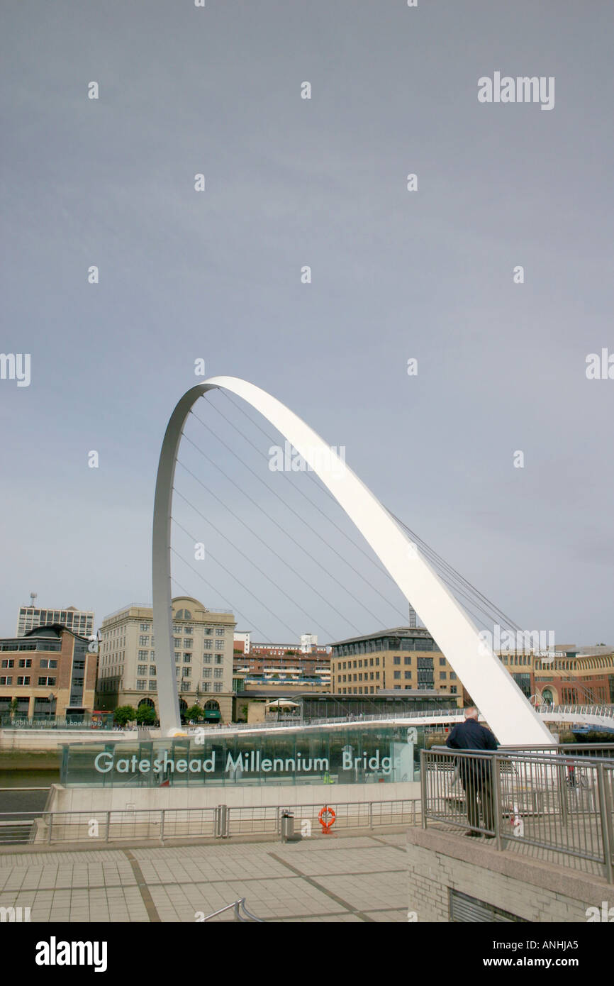 Gateshead Millennium Bridge Newcastle Upon Tyne North East United ...