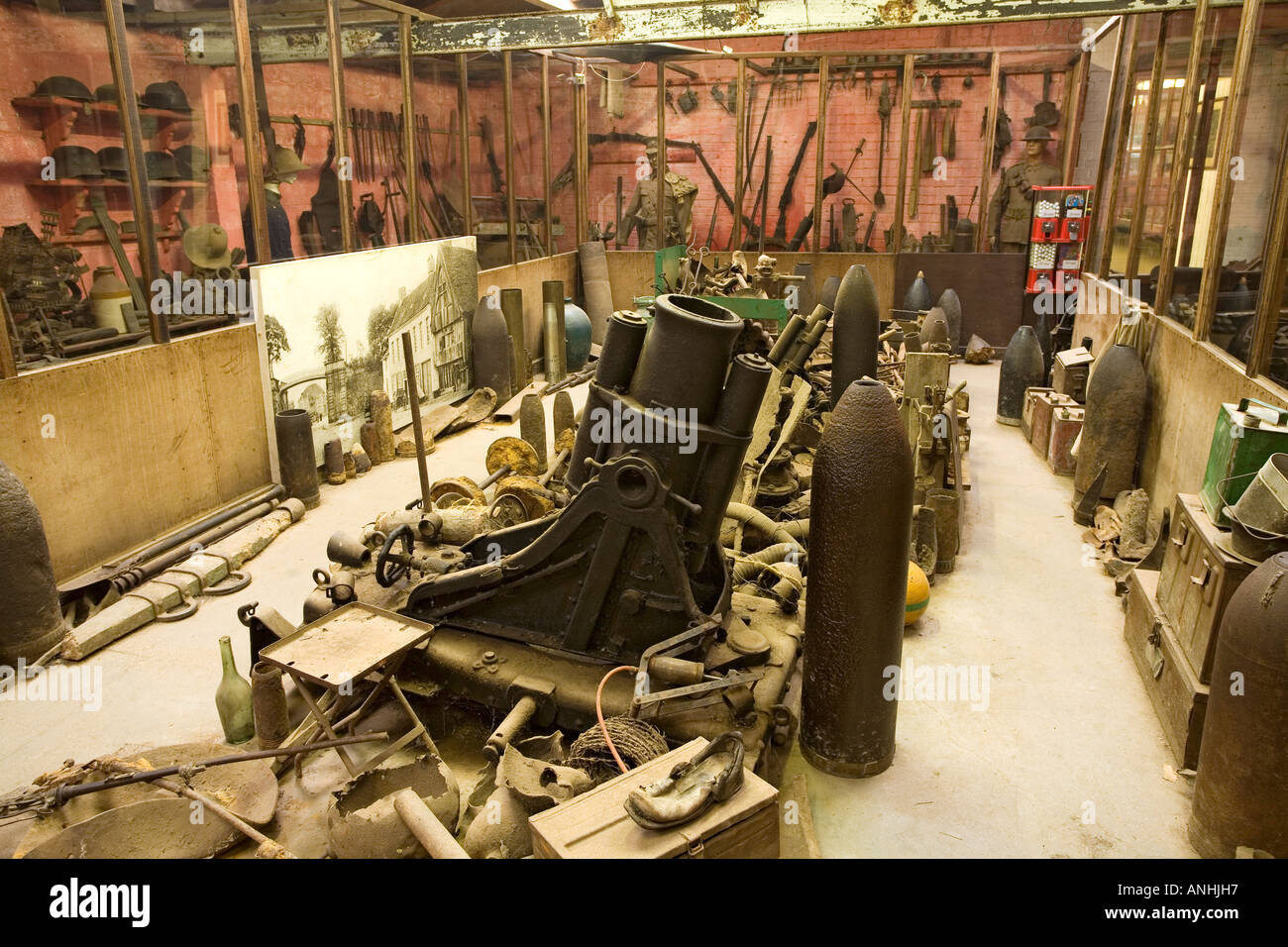 Museum of WW1 objects recovered from the trenches and shell holes at ...