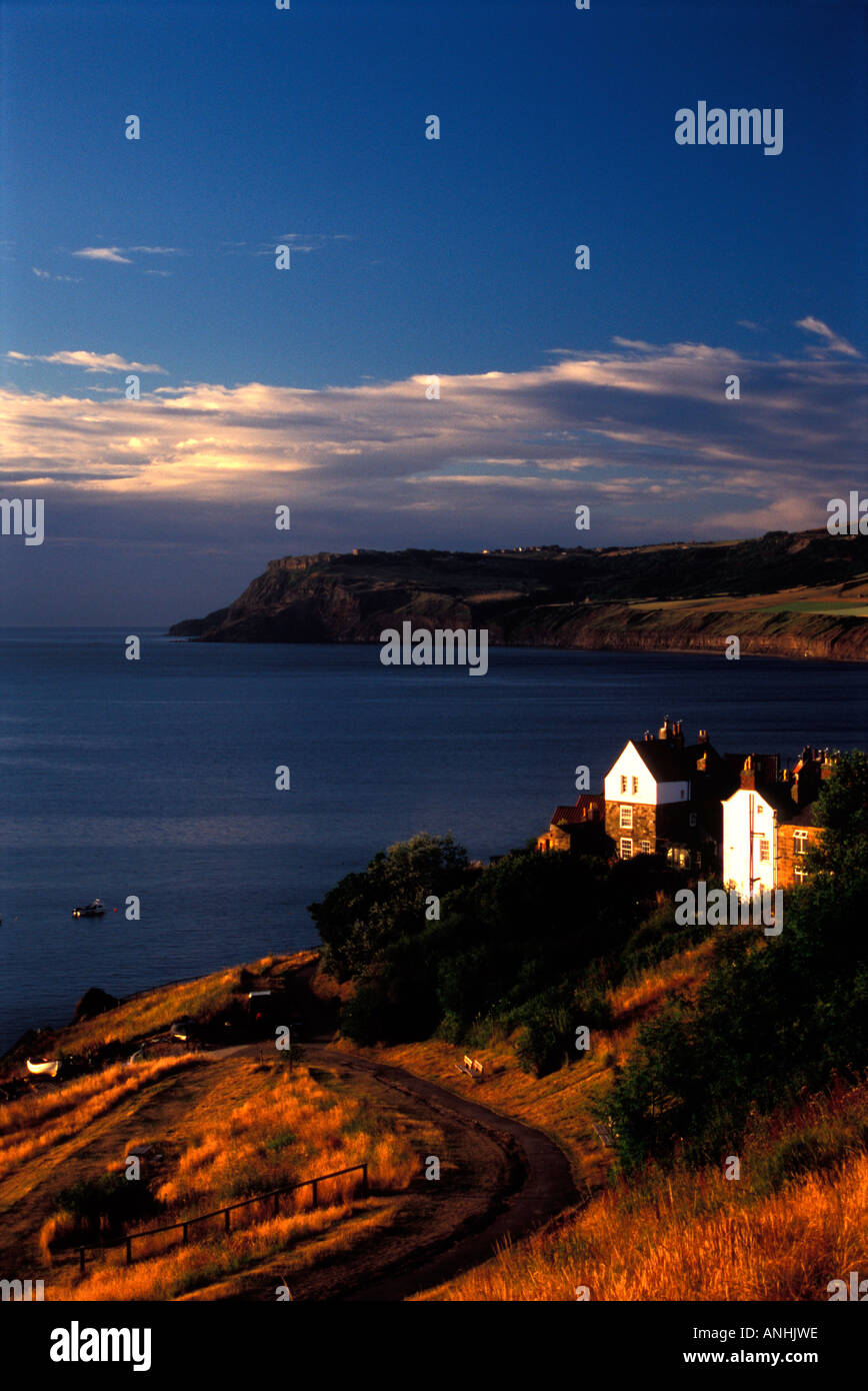 Robin Hood's Bay and Ravenscar headland, North Yorkshire, North York ...