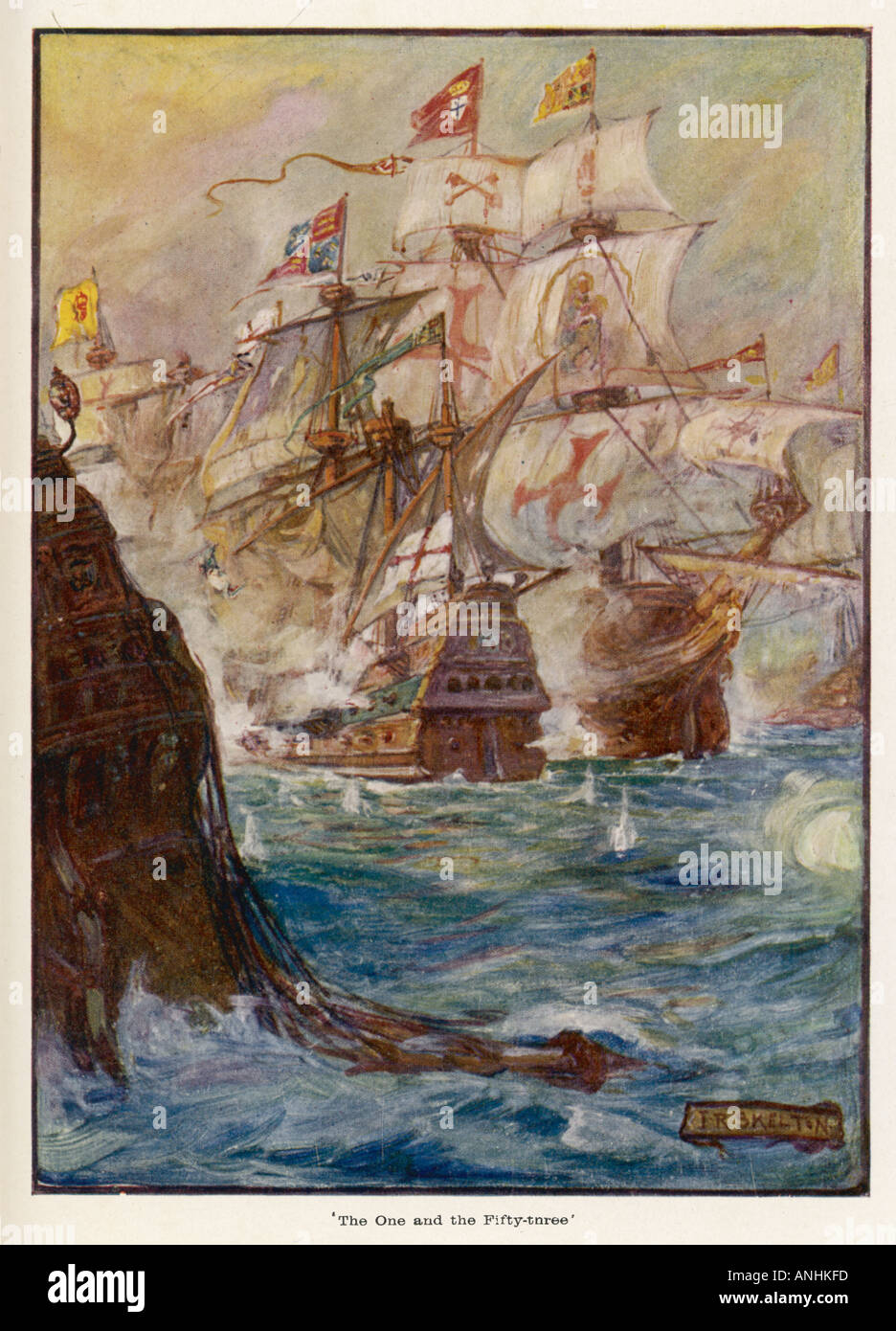 Anglo Spanish War 1591 Stock Photo - Alamy