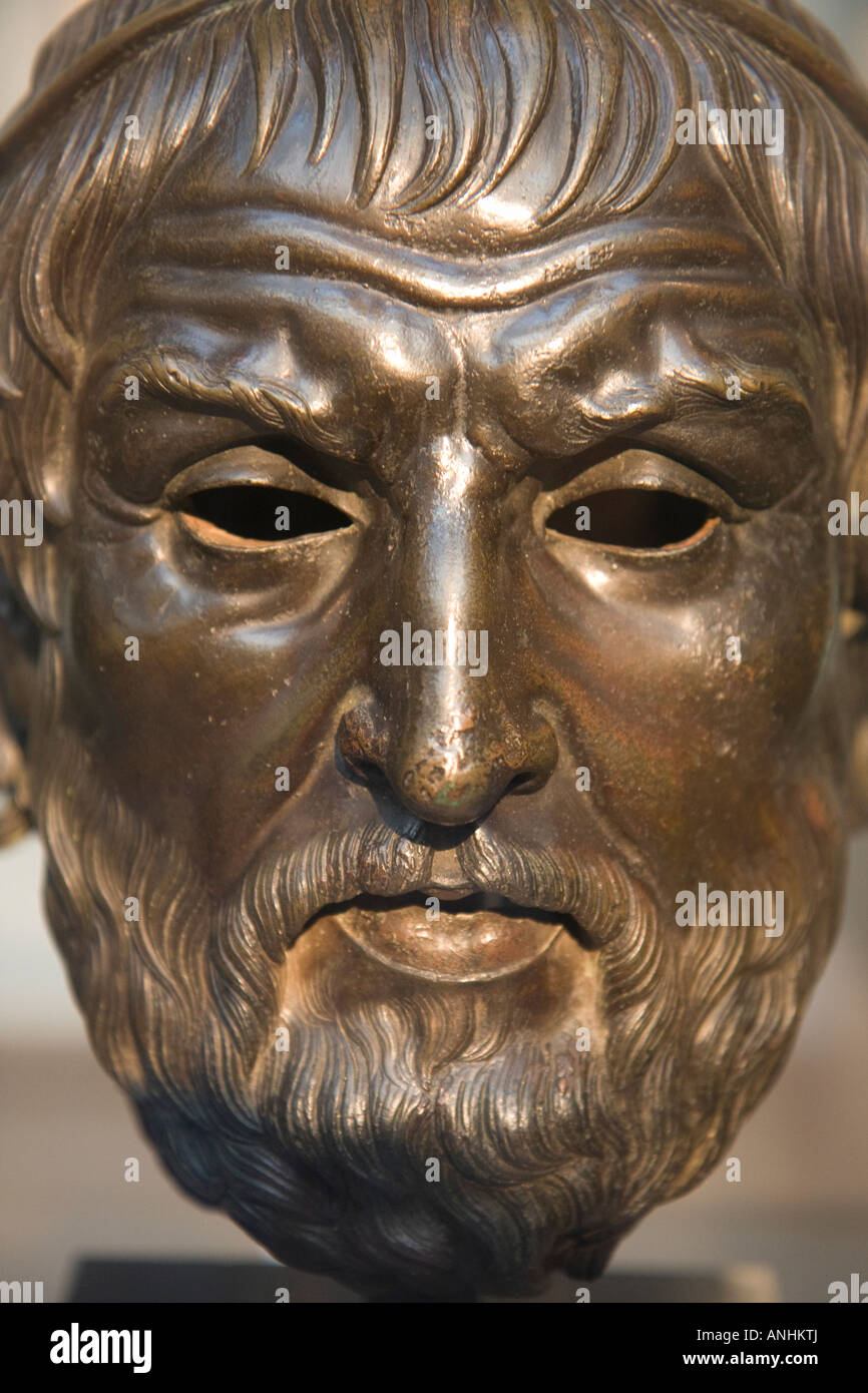 Grecian face from antiquity 3- the British Museum Stock Photo - Alamy