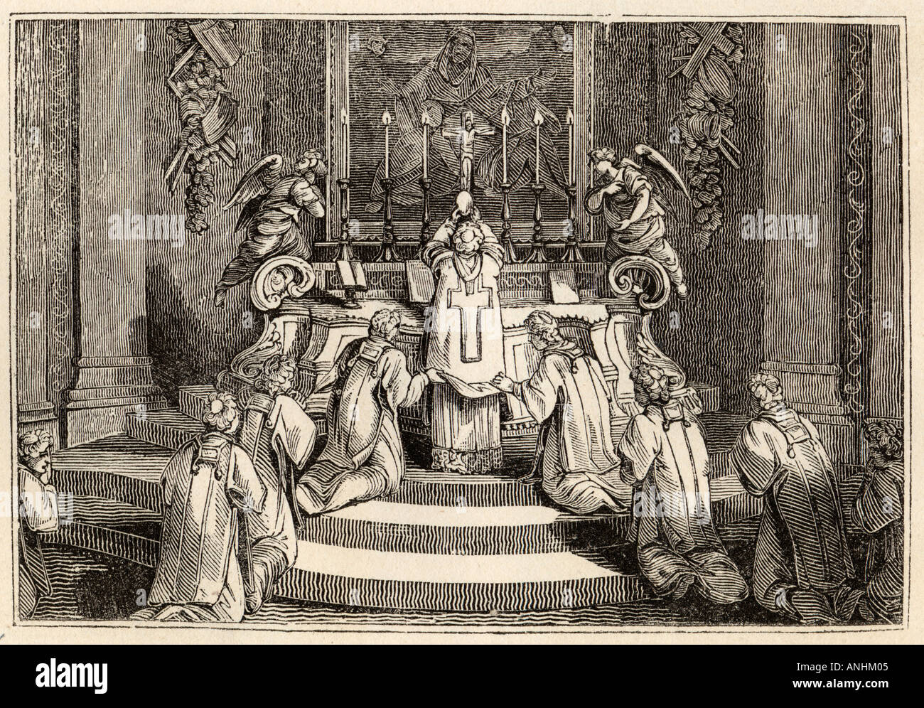 Historical catholic mass hi-res stock photography and images - Alamy