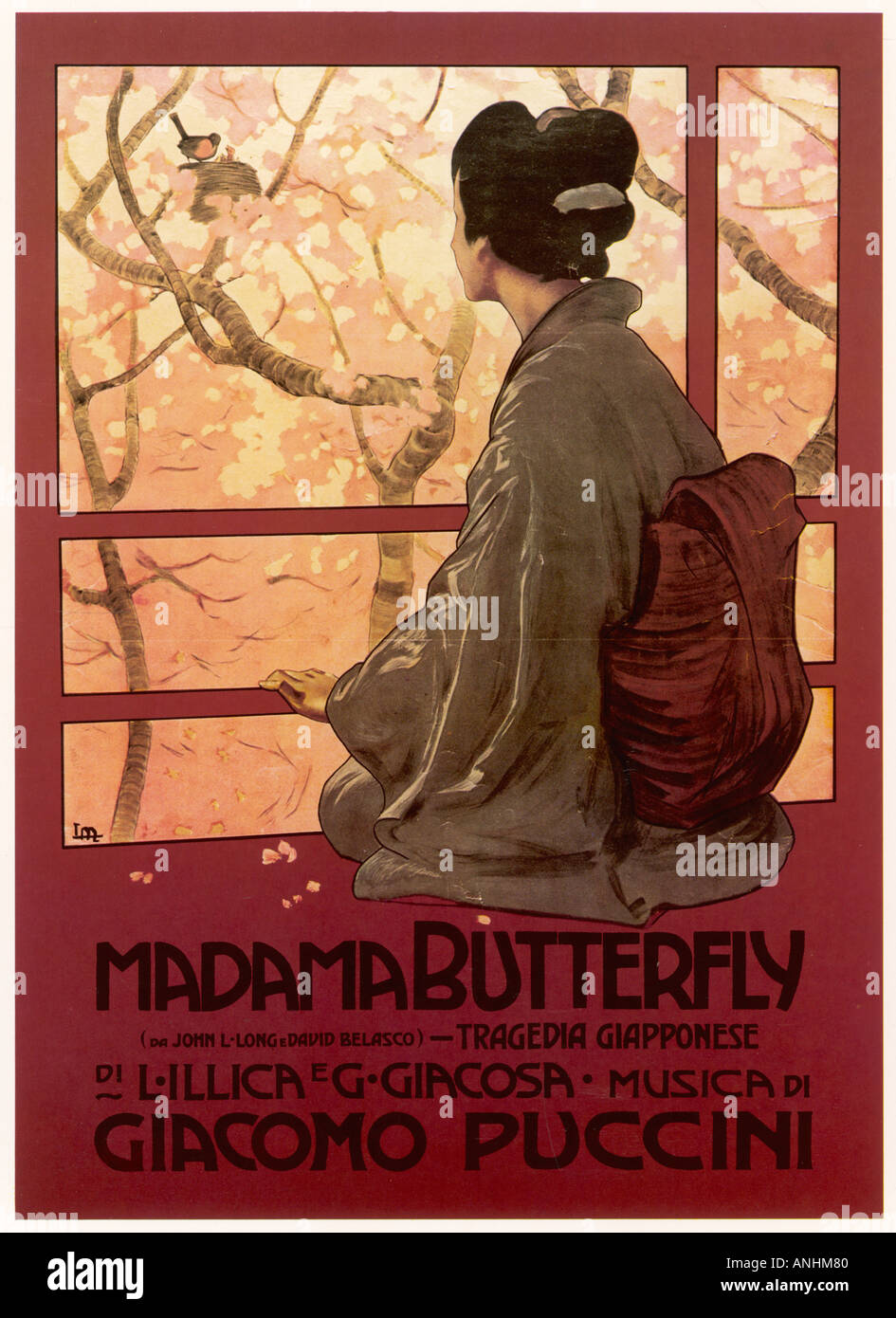 Puccini Butterfly Score Stock Photo - Alamy
