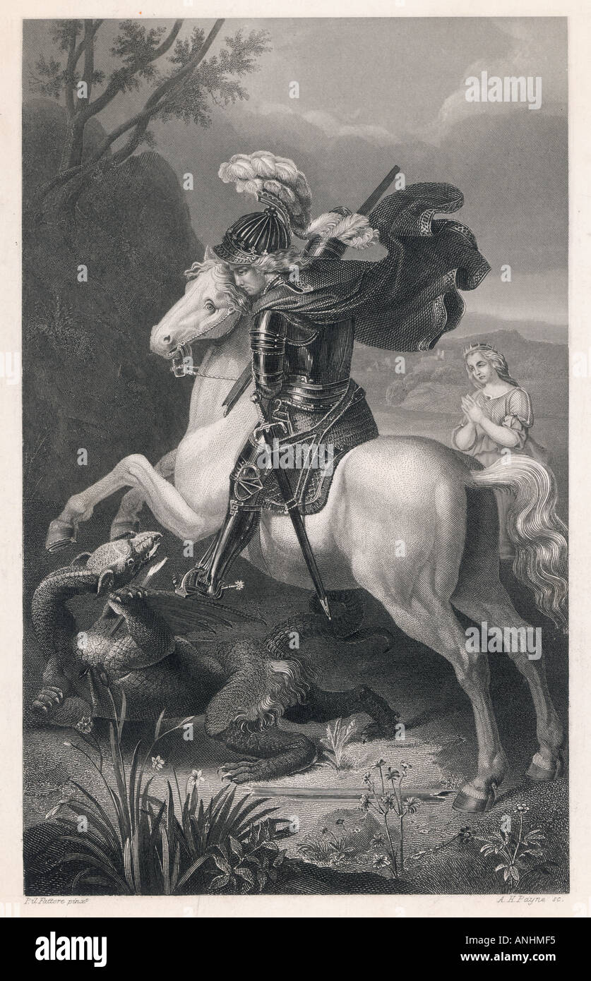 Saint george and the dragon hi-res stock photography and images - Alamy