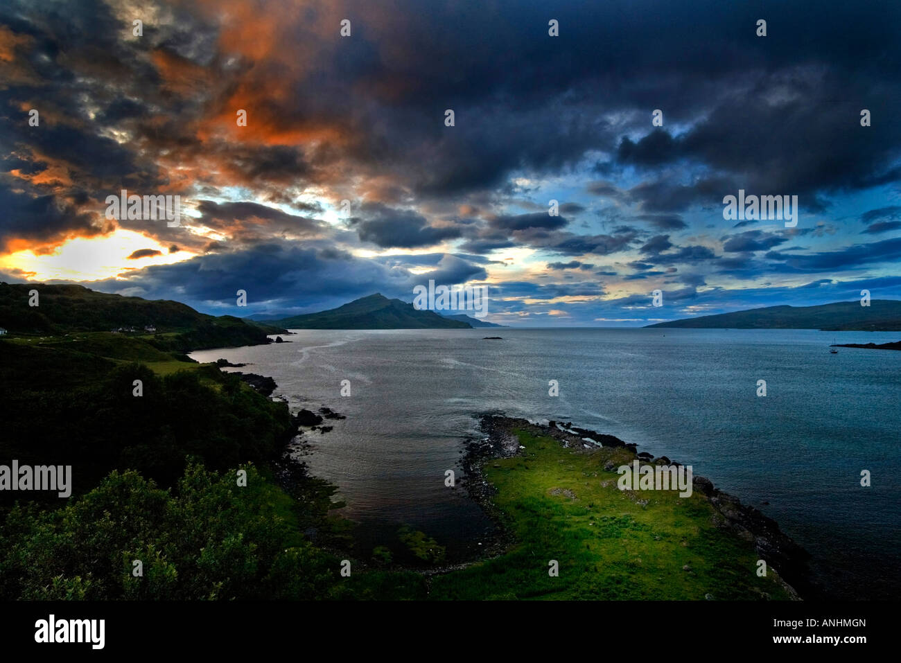 Dramatic sunset, Isle of Skye Stock Photo - Alamy