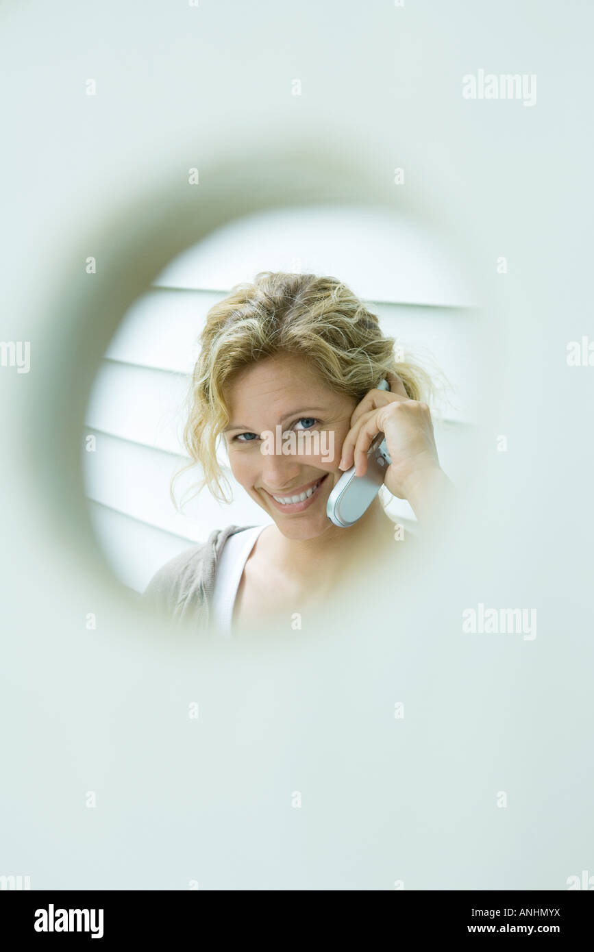 Talking through the hole hi-res stock photography and images - Alamy