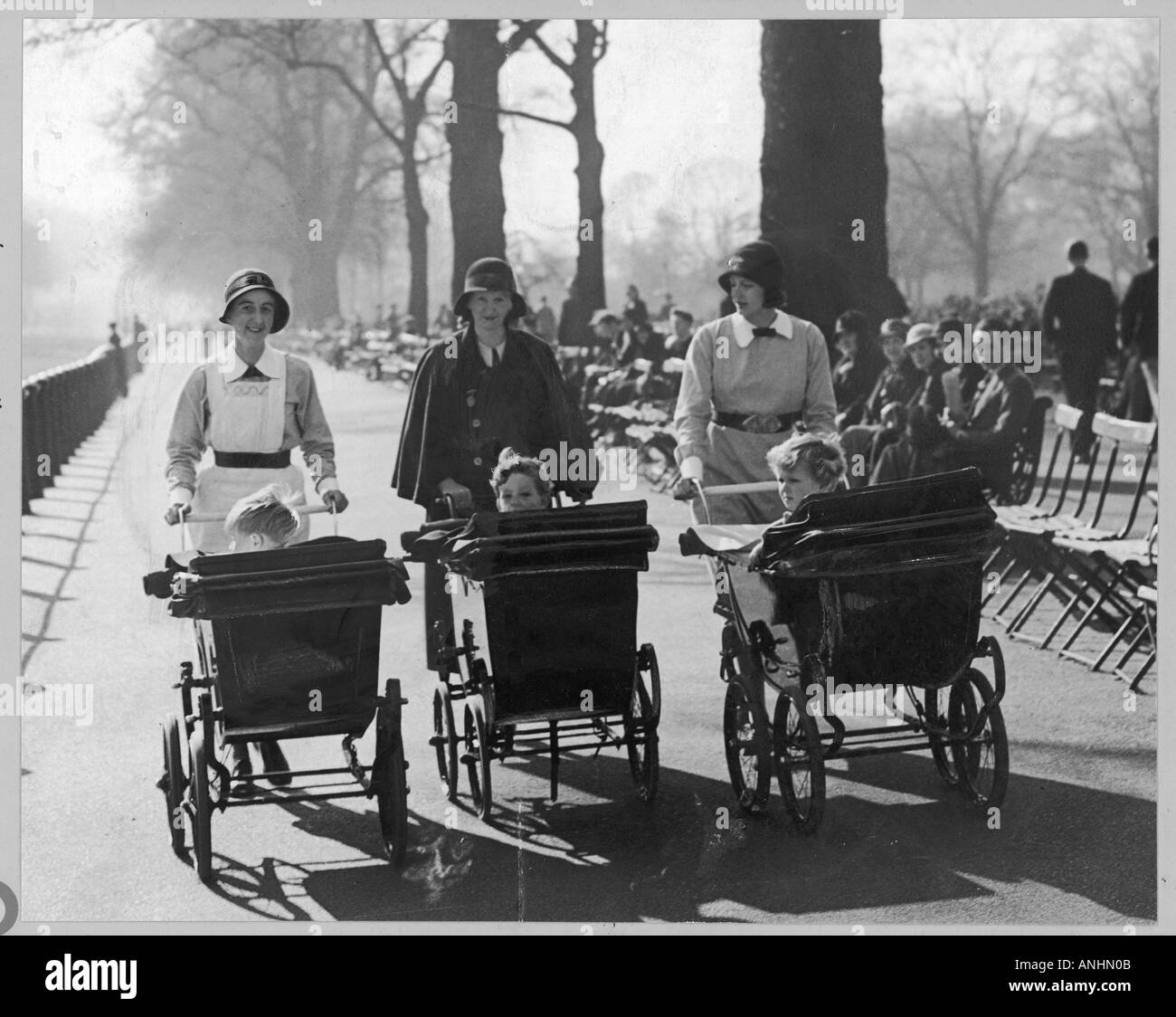 Nannies With Children Stock Photo - Alamy