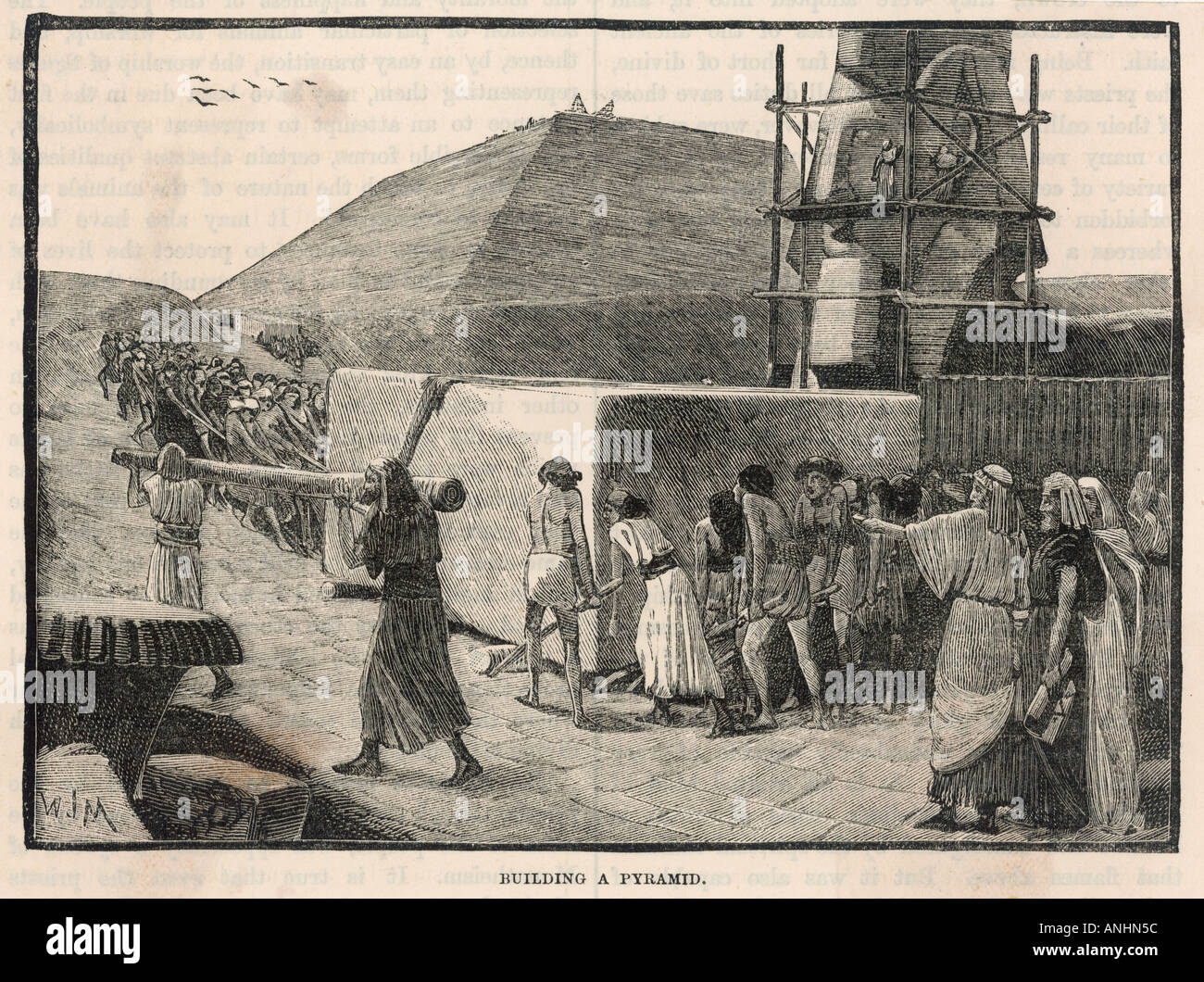 Building the pyramids hi-res stock photography and images - Alamy