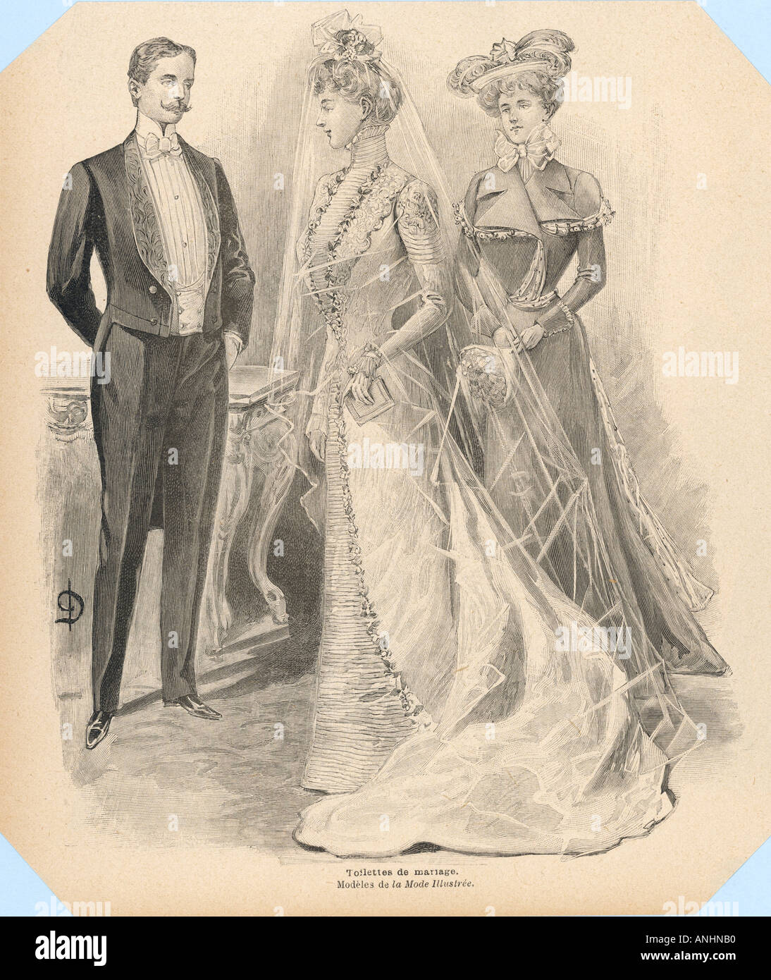 Wedding Dress Of 1899 Stock Photo - Alamy
