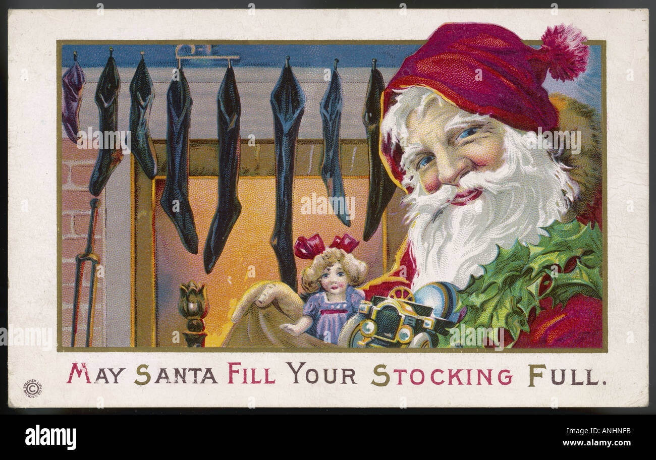 Father fill stockings hi-res stock photography and images - Alamy