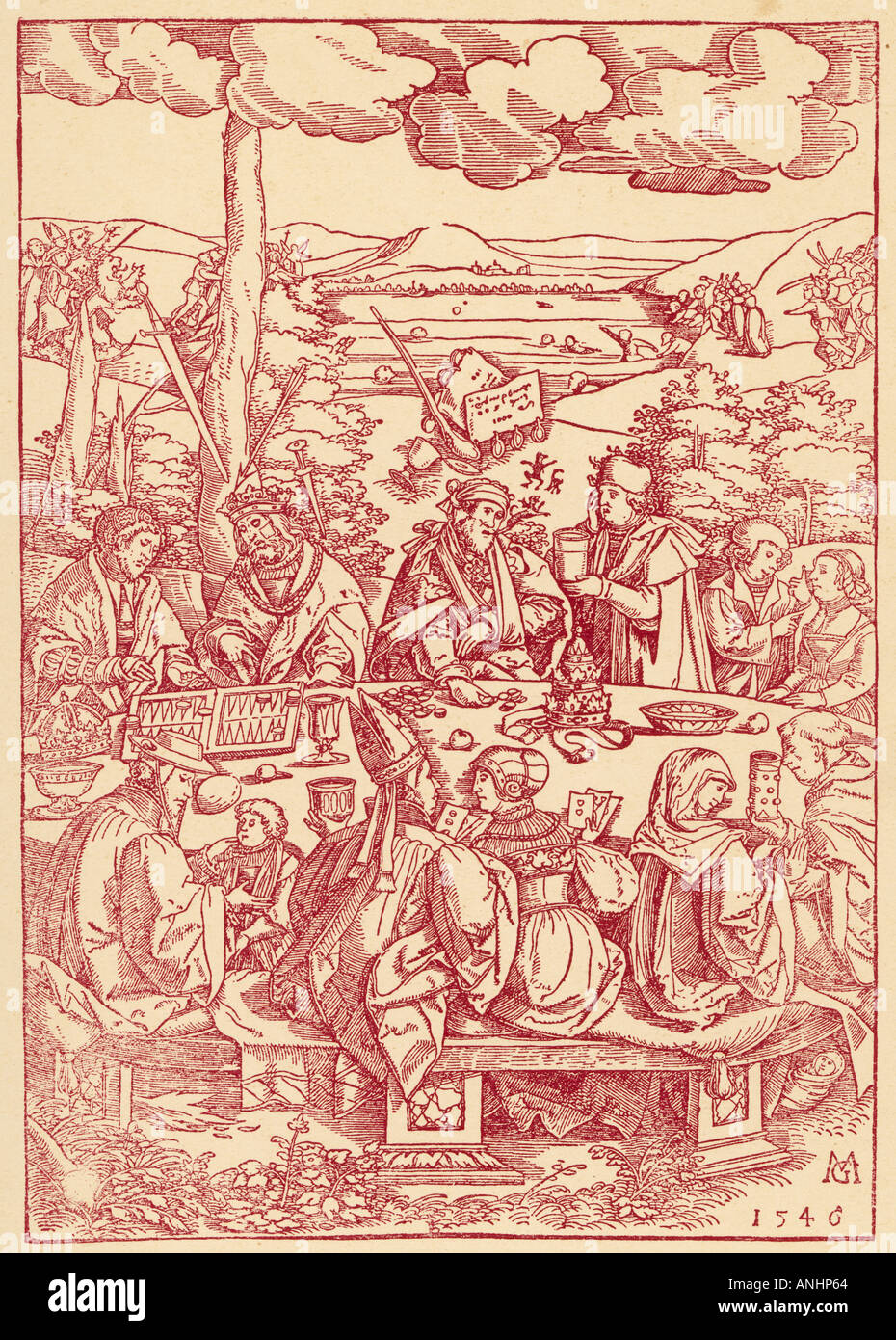 Pope Table Of Vice Stock Photo - Alamy