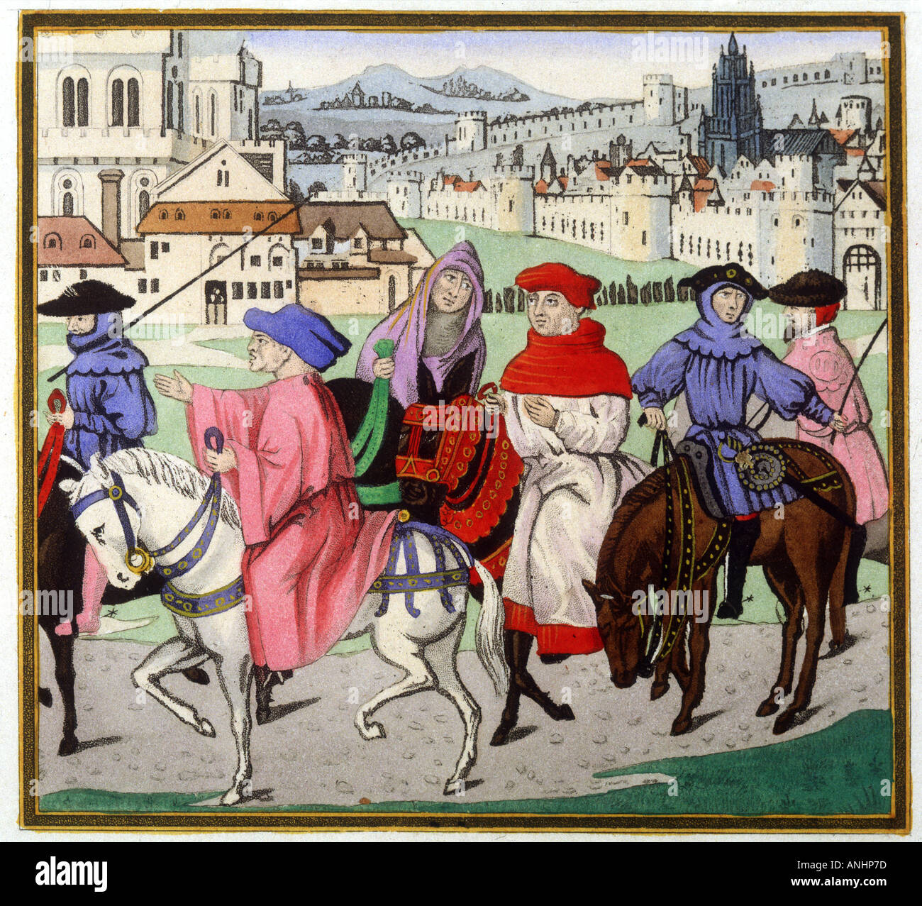 Canterbury tales pilgrims hi-res stock photography and images - Alamy