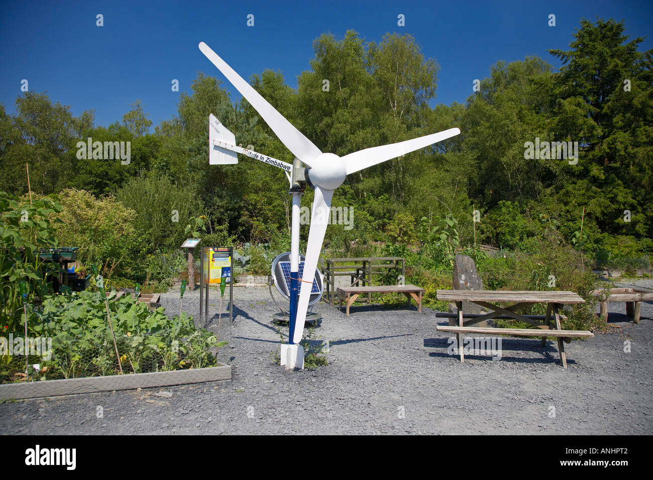 Wind Turbine Exhibit at the Centre for Alternative Technology in ...