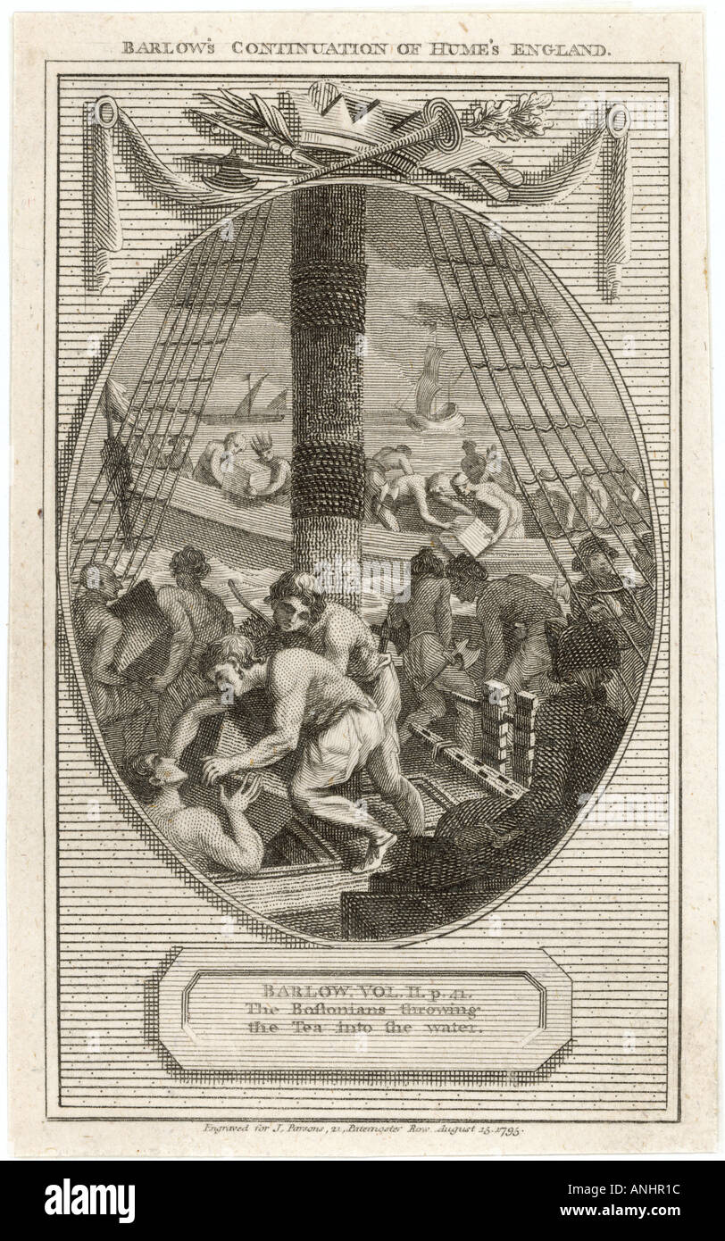 Boston tea party 1773 hi-res stock photography and images - Alamy