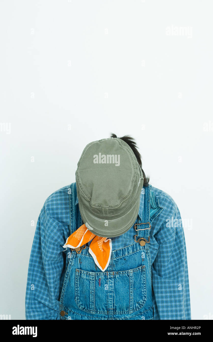Wearing overalls caps hi-res stock photography and images - Alamy