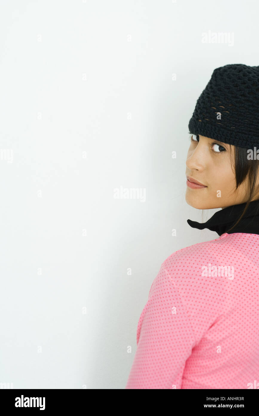 Girl Looking Back Over Shoulder High Resolution Stock Photography and ...