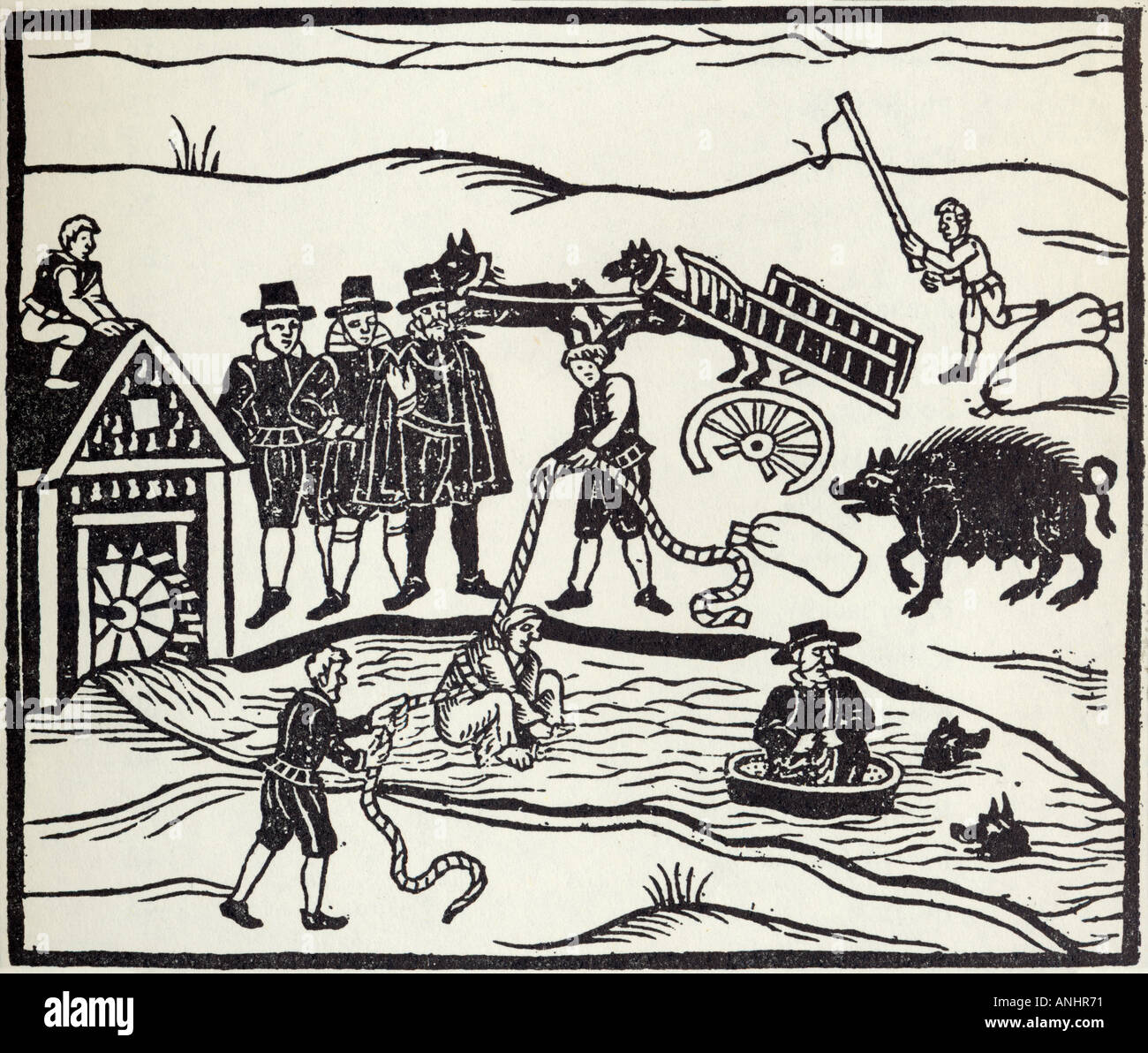 Trial By Ducking Stock Photo - Alamy