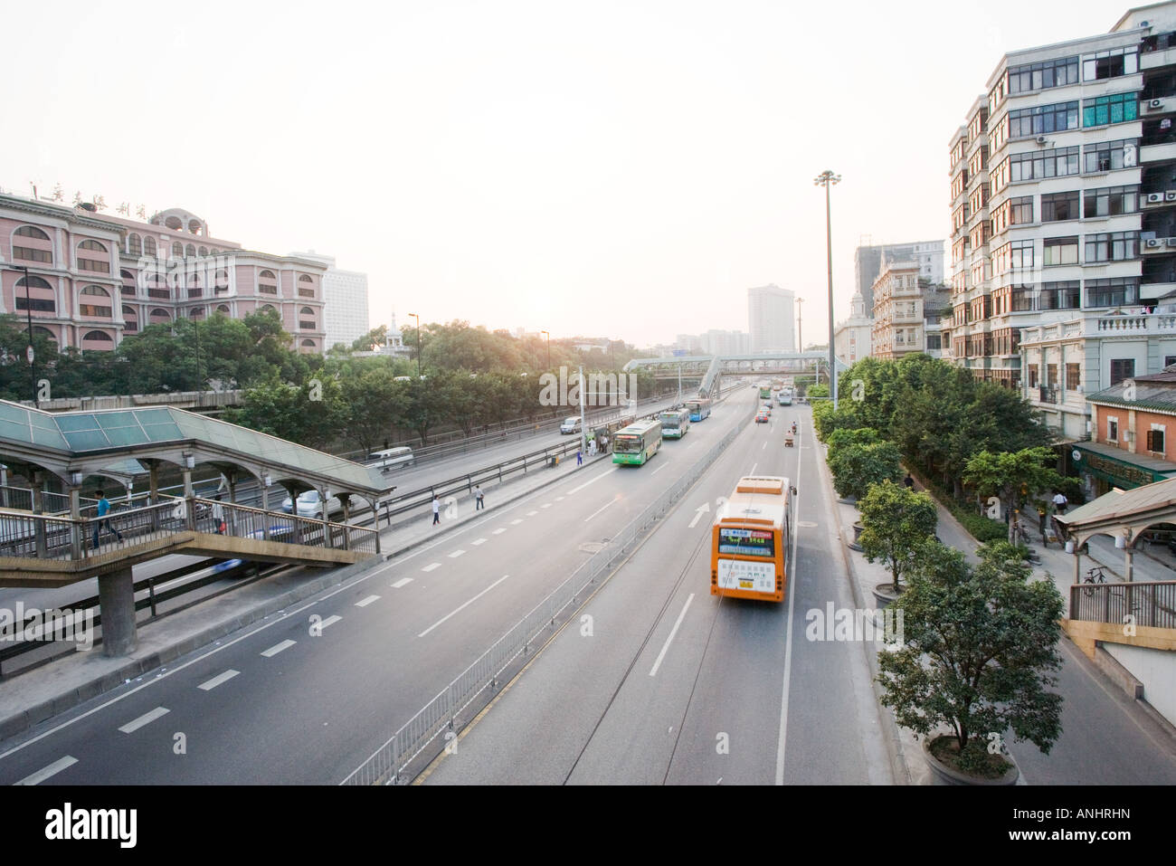 China, city thoroughfare, high angle view Stock Photo - Alamy