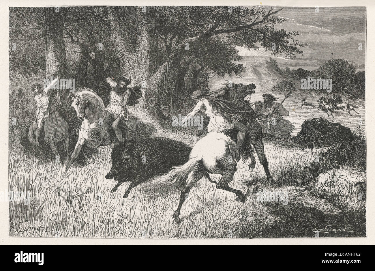 Iron Age Hunting Boar Stock Photo - Alamy