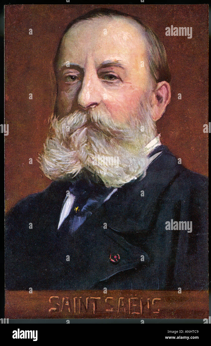 Saint Saens 1835 1921 Stock Photo - Alamy