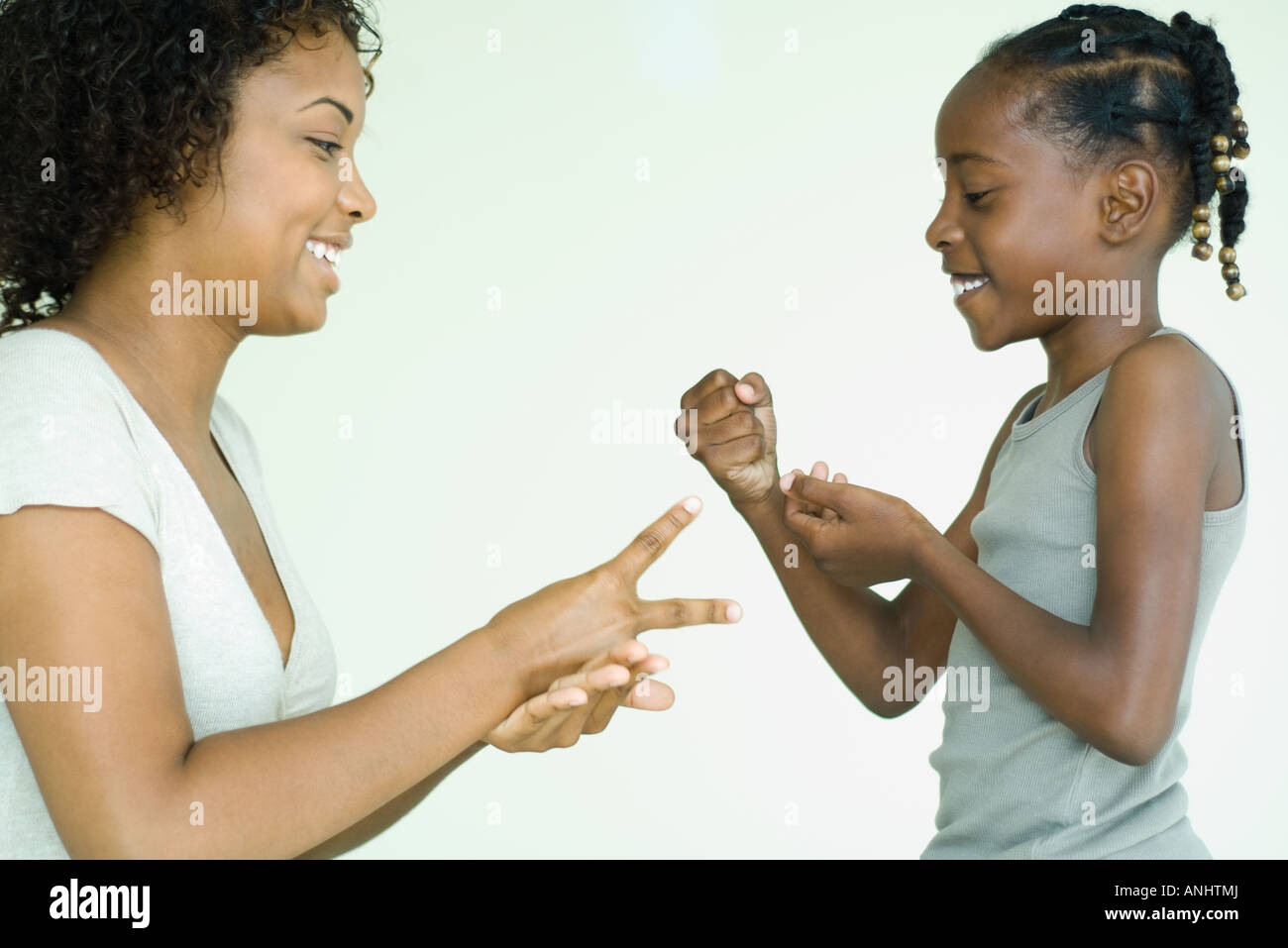 Children playing rock, paper, scissors High Resolution Stock ...
