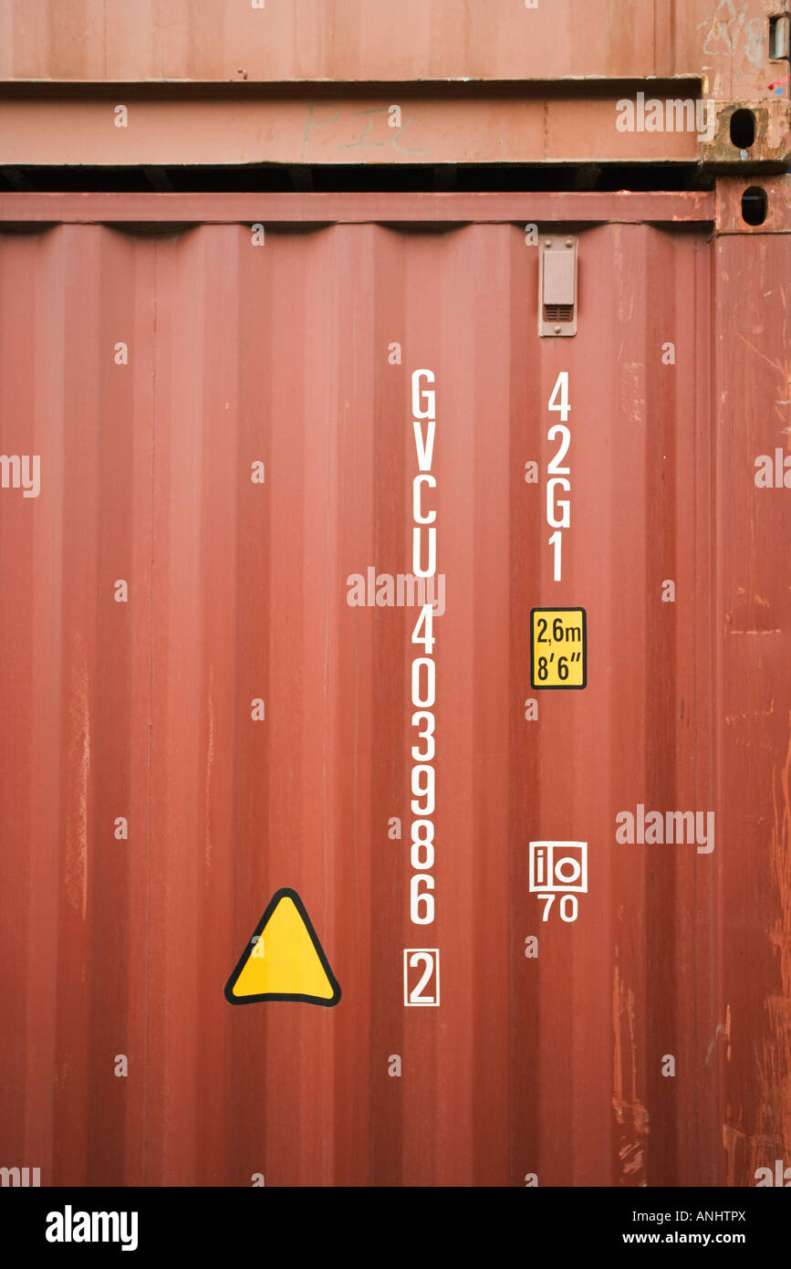 Cargo container, close-up Stock Photo - Alamy